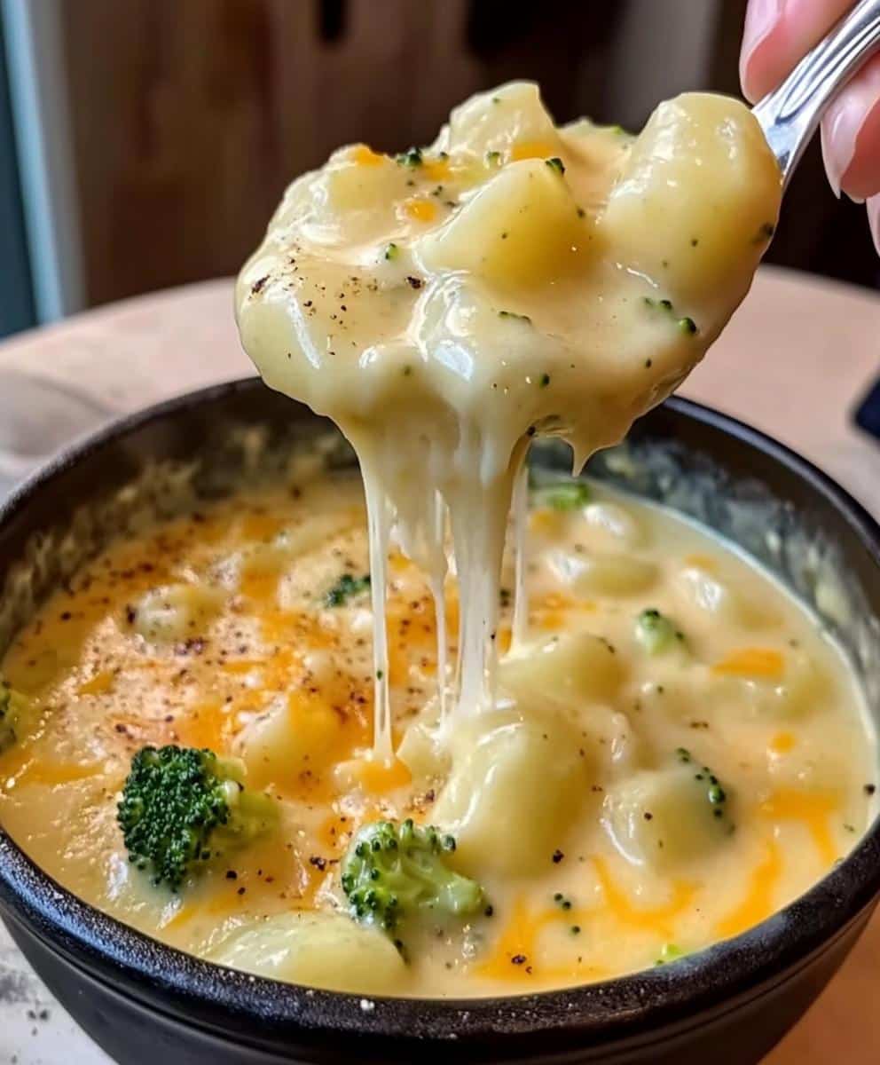 Creamy Potato Broccoli Cheddar Soup